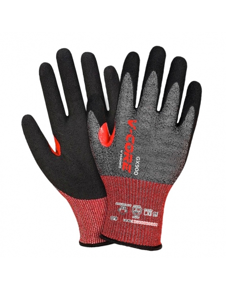 Ultra-thin cut-resistant (Level F/A9) glove with nitrile palm coating ...