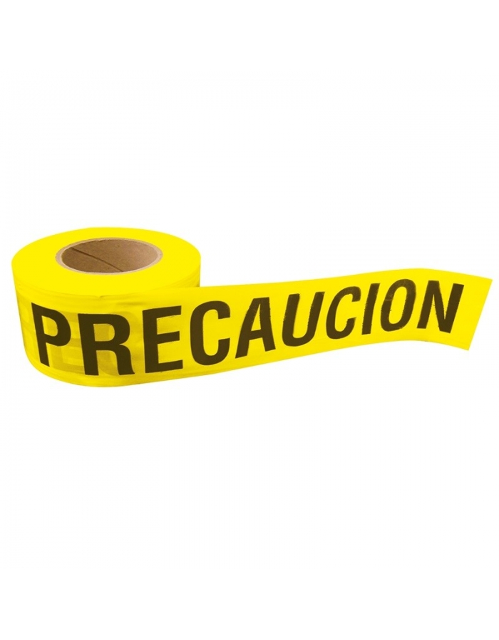 Cinta de advertencia amarilla –PRECAUCIÓN/CAUTION- rollo de 1000 pies ...